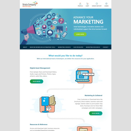 Web-based Business Application Redesign | Web page design contest