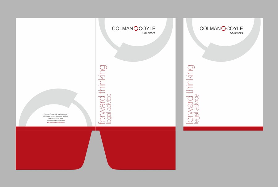 A4 folder cover design for solicitors | Stationery contest