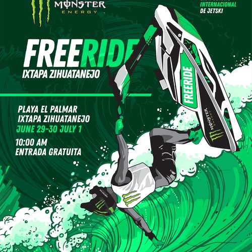 FREERIDE SERIES IXTAPA ZIHUATANEJO 2018 | Poster contest