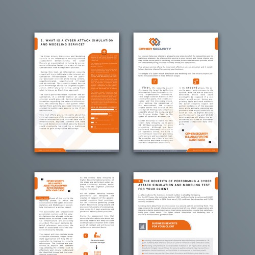 Designs | Design an amazing brochure (White Paper) for Cipher Security ...