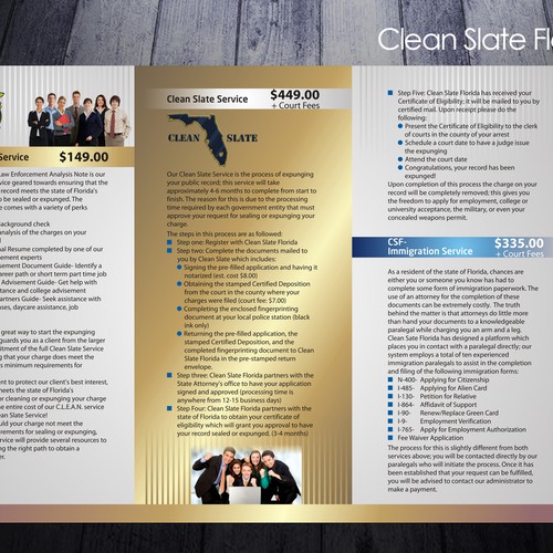 Designs | Create compelling marketing brochure for Clean Slate Florida ...