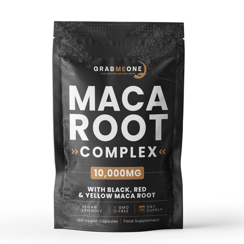 Designs | Design Stunning Maca Root Supplement Label for Pouch ...