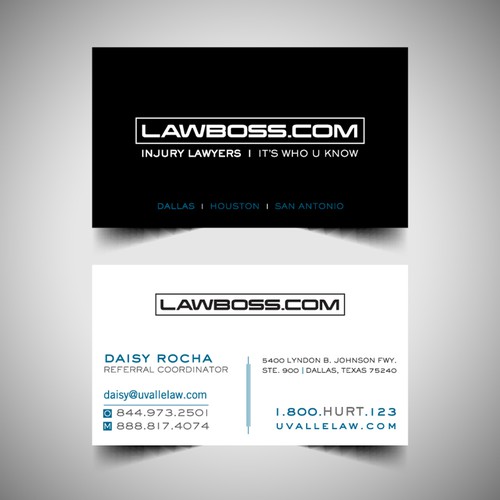 Law firm modern business card | Business card contest