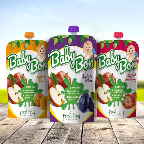 Baby Fruit Puree packaging | Product packaging contest