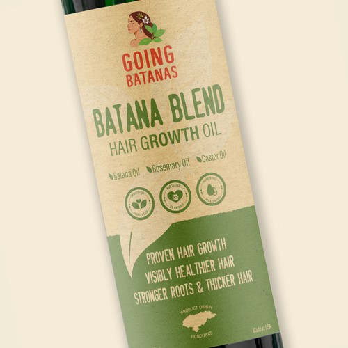 Designs | Design Product Label for Innovative Batana Blend Hair Growth ...