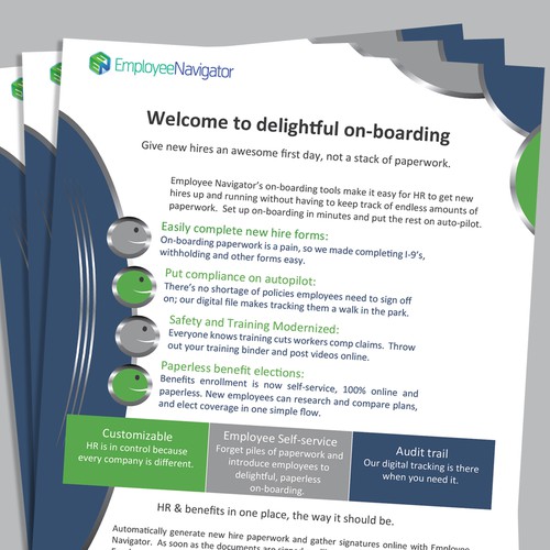 Design a captivating one-page product sheet for high growth SaaS start ...