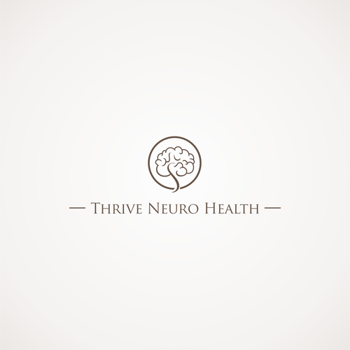 Clean logo for an integrated neurology clinic. We build better brains ...