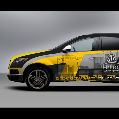 Design SUV Car Wrap for Construction Lawyer | Car, truck or van wrap ...