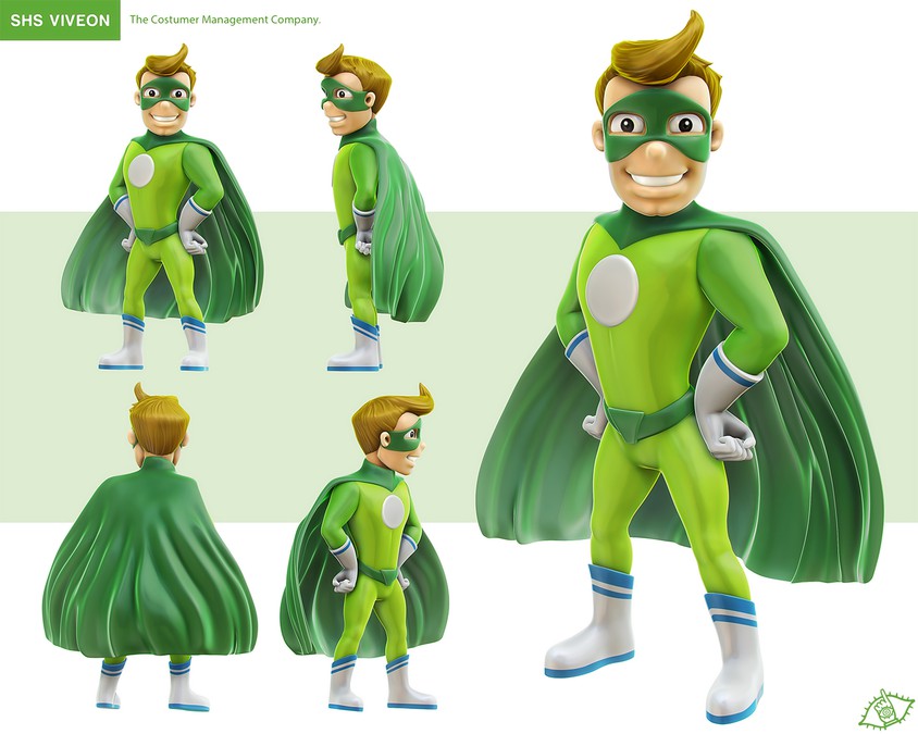 Please make a 3D-Modeling from our Riskman-Illustration (2D is already ...