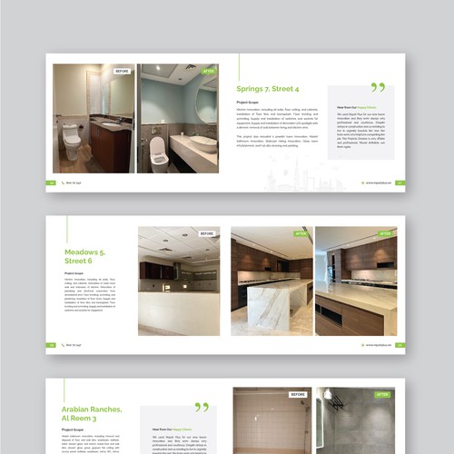 Designs | Elegant home renovation booklet | Brochure contest