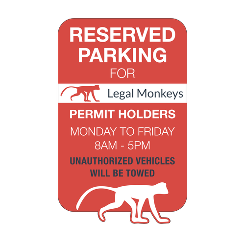 We need a well-designed "No Parking" sign for our fancy new building's ...