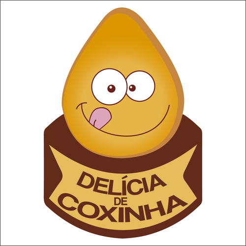 Logo Design Delicia de Coxinha | Logo design contest