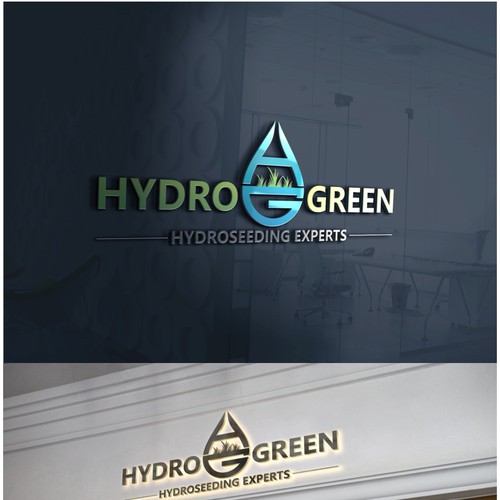 Designs | Sleek bold logo for hydroseeding company water droplet/grass ...