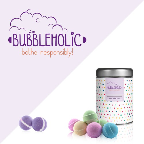 Design a Logo and Box for Bath Bombs! | Logo & brand identity pack contest