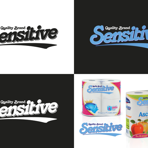 Create a new, tridimensional logo for brand SENSITIVE | Logo design contest