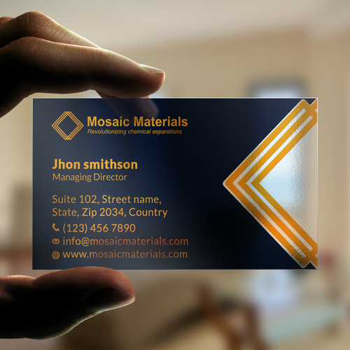 Designs | Business card for a fast growing high technology startup ...