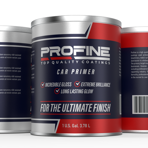 Designs | Label for our professional automotive and industrial coatings ...