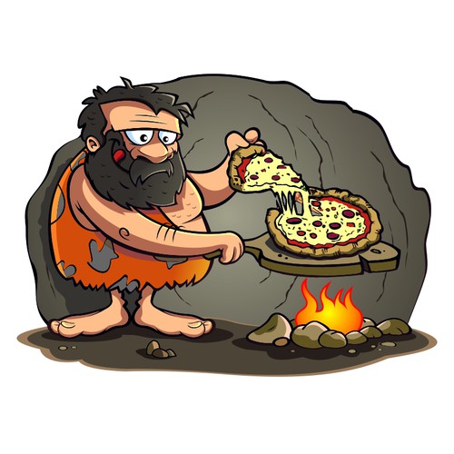 Caveman Cooking Over Fire