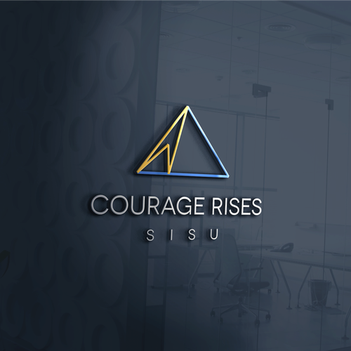 People need to know that Courage Rises through SISU! | Logo design contest