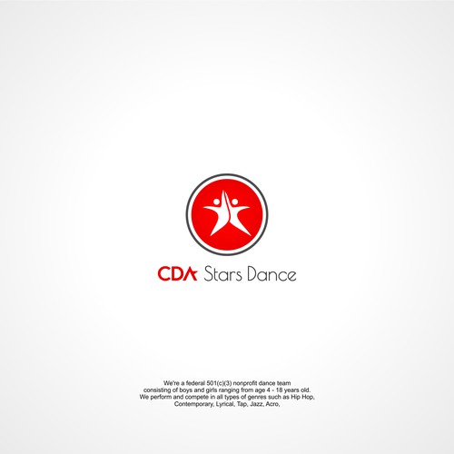 Create an fun & intriguing dance inspired logo for CDA Stars nonprofit ...