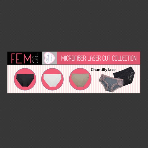 Design clean web banner for lingerie manufacturer website | Banner ad ...
