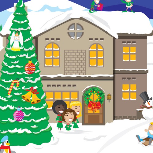 Picture of Christmas scene with moveable Christmas characters wanted ...