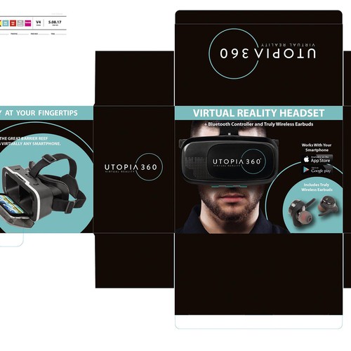 Design a Package for Utopia 360° Pro VR Headset | Product packaging contest