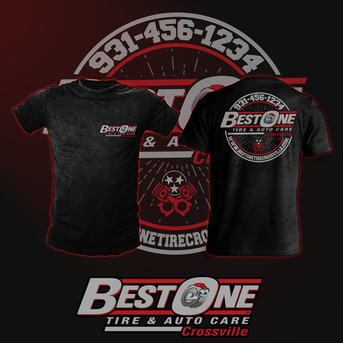 Bold & Creative T-Shirt for Tire and Auto Business | T-shirt contest