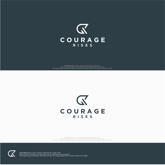 People need to know that Courage Rises through SISU! | Logo design contest