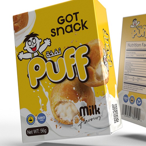 Designs | GOT SNACK -PUFF- Milk flavor | Product packaging contest