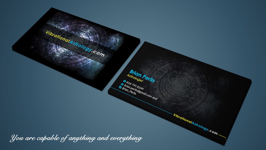 Business Card Design for a Professional Online Astrologer/Website ...