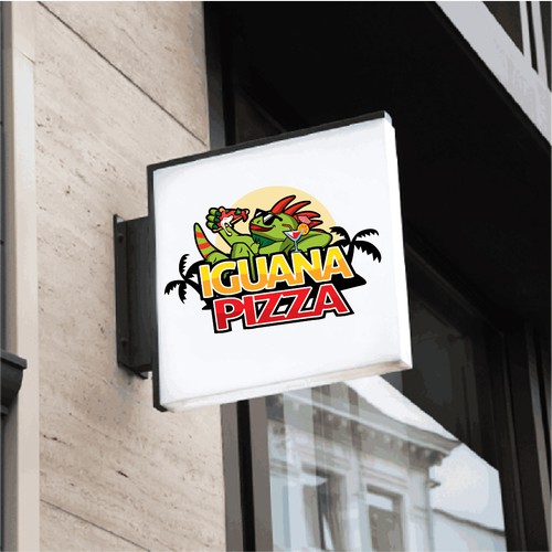 Designs | Create a playful logo for Caribbean "Iguana Pizza" restaurant ...