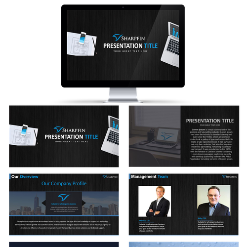 Sleek, profession & state of the art powerpoint template for modern ...