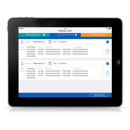UI/UX Design Revamp of Mobile Work Management System | App design contest