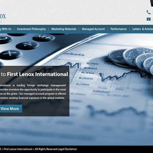 Help First Lenox International with a new website design | Web page ...