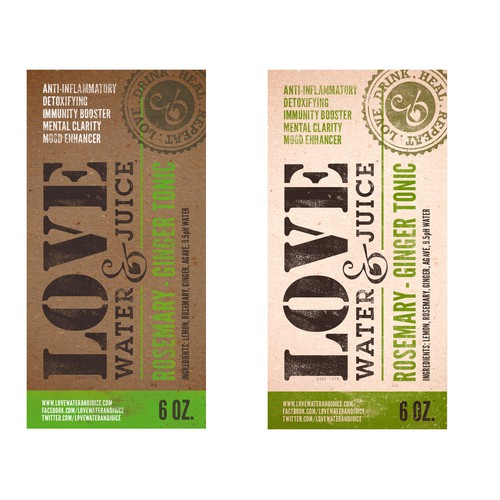 Health Drink Label Redesign | Product label contest