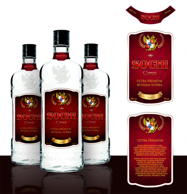 Help Sochi Vodka with a new print or packaging design | concurso Diseño ...