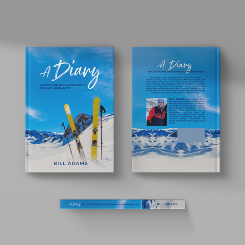 Designs | Book Cover Design for a book about skiing at Jackson Hole ...