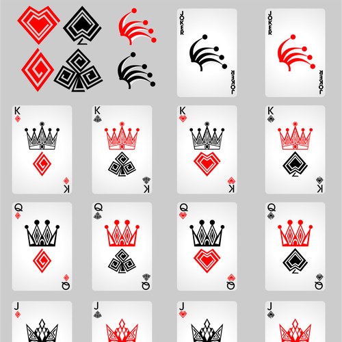 Create fun 'pips' for playing cards (Jack, Queen, King ...) | Icon or ...