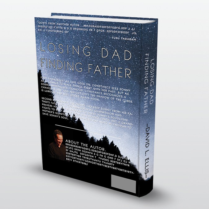 Losing Dad, Finding Father book cover | Book cover contest