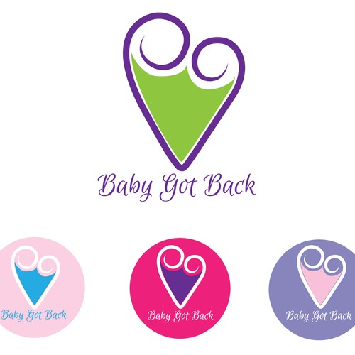 Here is something different! - design a babywearing logo. | Logo design ...
