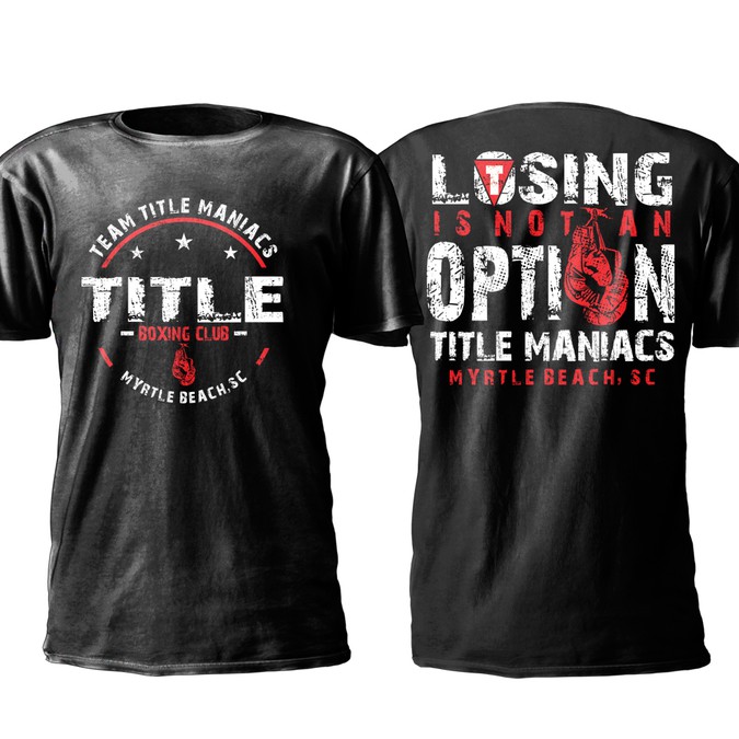 TITLE Team Maniacs - Rugged Maniac 5K Obstacle Course | T-shirt contest