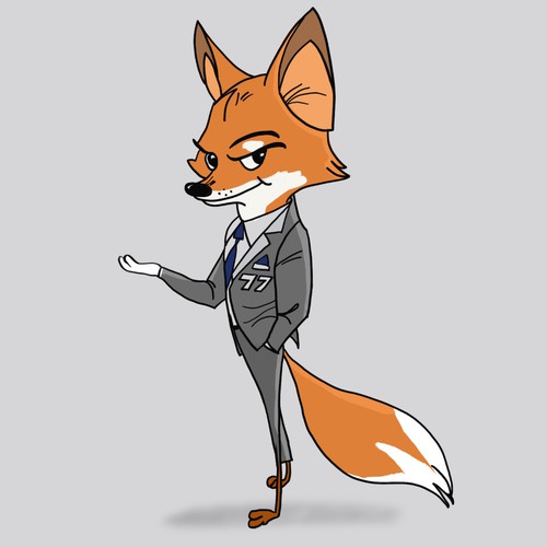 Designs | "silver fox 77" (cartoon/comic style) for our new website ...