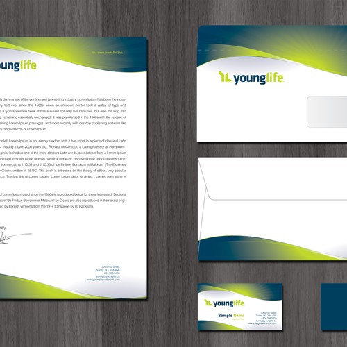 Letterhead, envelope, business card package | Print or packaging design ...