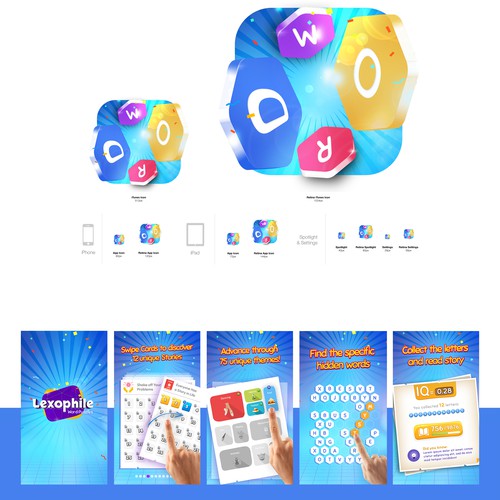 Design an attractive word game: Lexophile - Word Puzzles | App design ...