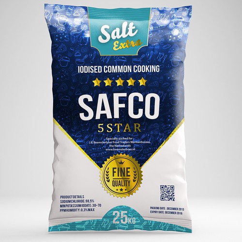 Create a new SALT-packaging design for the West African market ...
