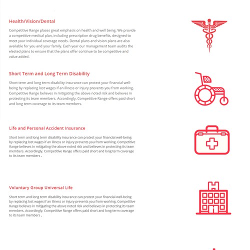 Benefits Page Design/Update | Landing page design contest