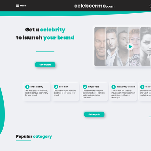 Designs | Super modern design for brand new celebrity branding platform ...