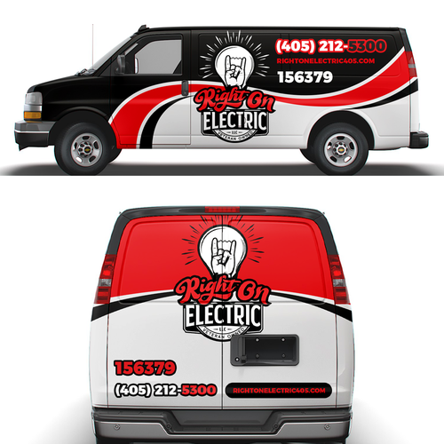 Designs | Electrical Company Van Wrap | Guaranteed | Car, truck or van ...
