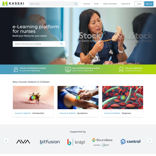 Designs | 2 pages for e-Learning platform | Web page design contest